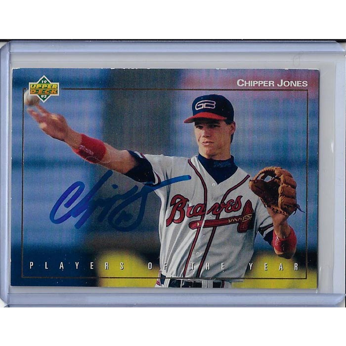 Chipper Jones 1992 Upper Deck Minor League Player Of The Year ...