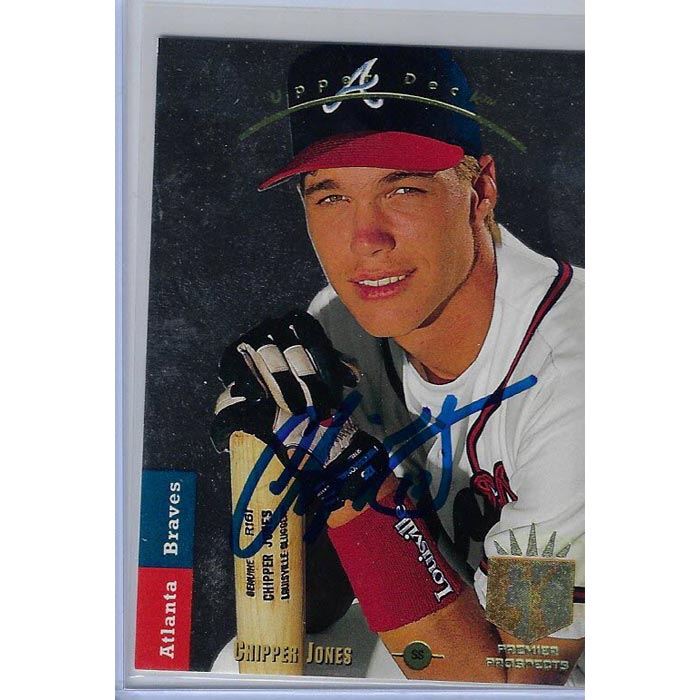 Chipper Jones 1993 Upper Deck SP Autographed Card - SportsGraphing