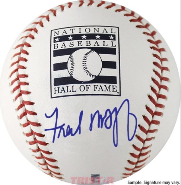 Fred McGriff Autographed HOF Baseball under logo - SportsGraphing
