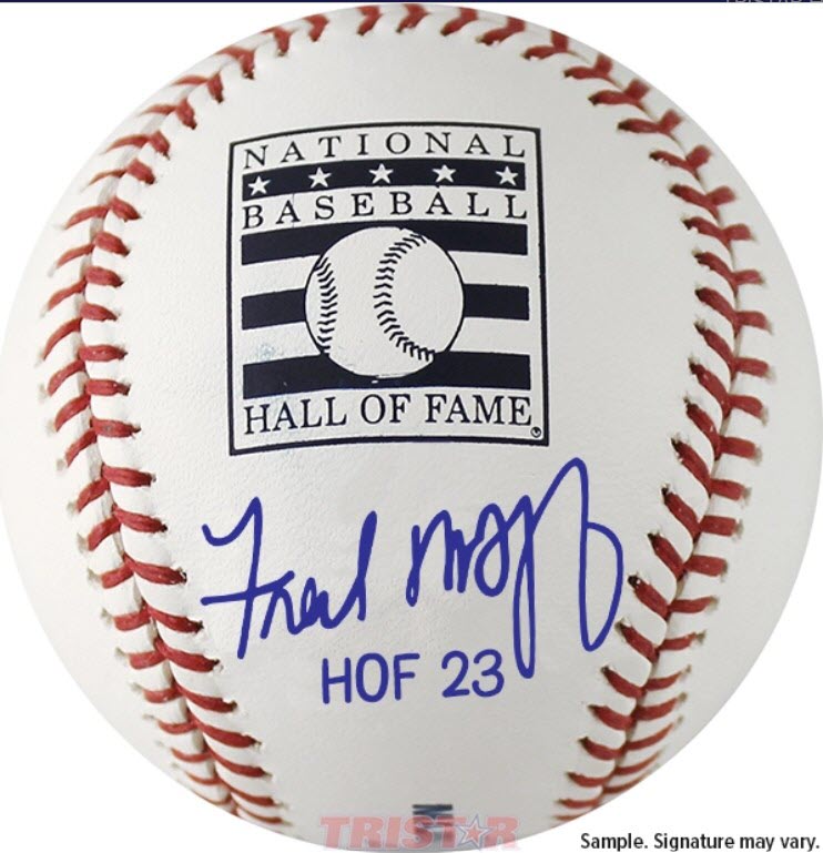 Fred McGriff Autographed HOF Baseball with HOF23 inscription under logo ...